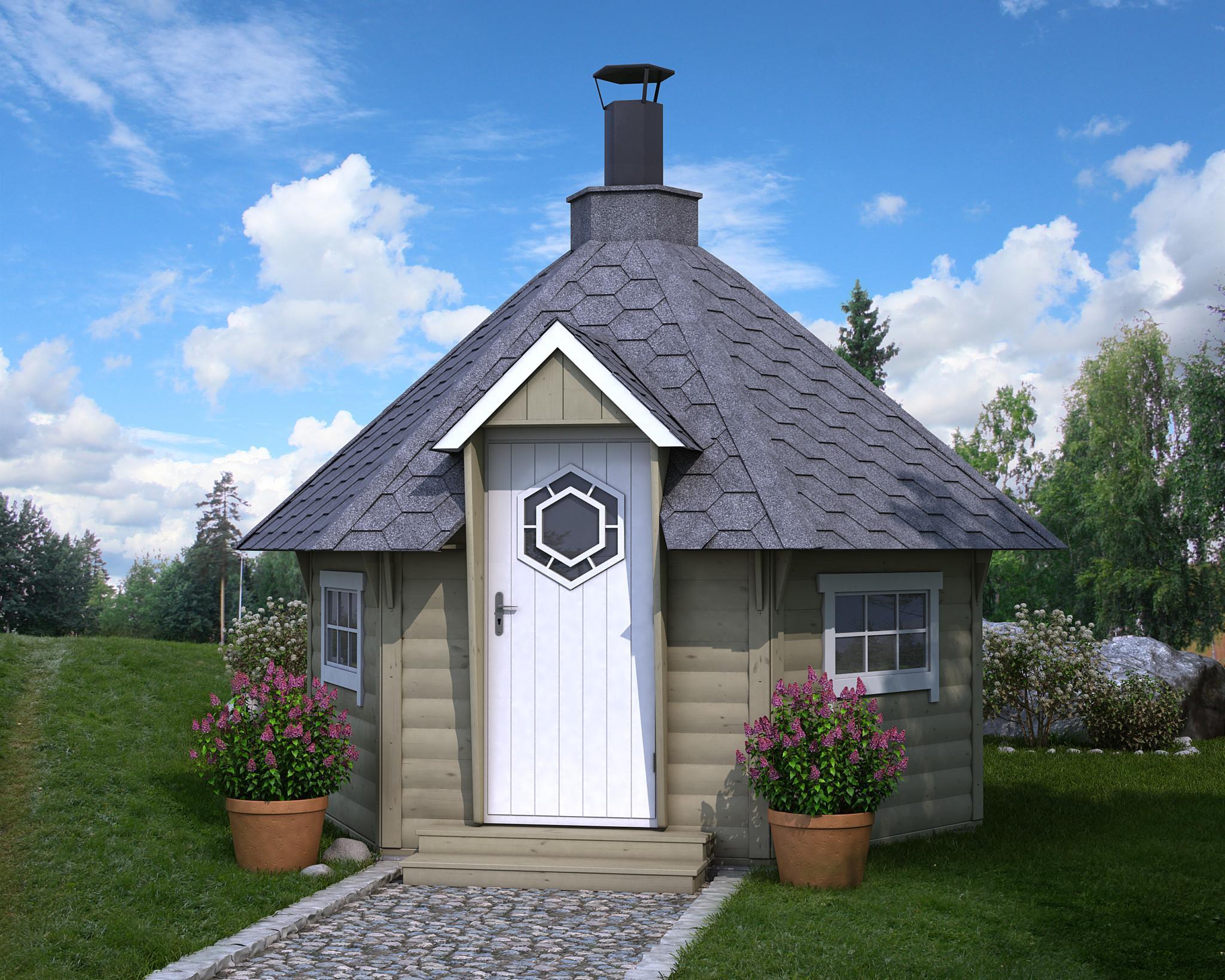Grillikota | Luxus grillikota 10 m2 + lisäetupaketti | Finn-Sermest Oy